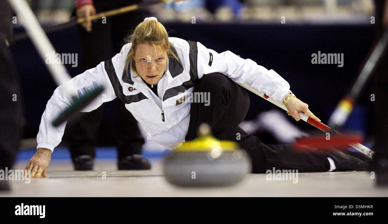 (FILES) The archived pictured shows German curling specialist Andrea ...