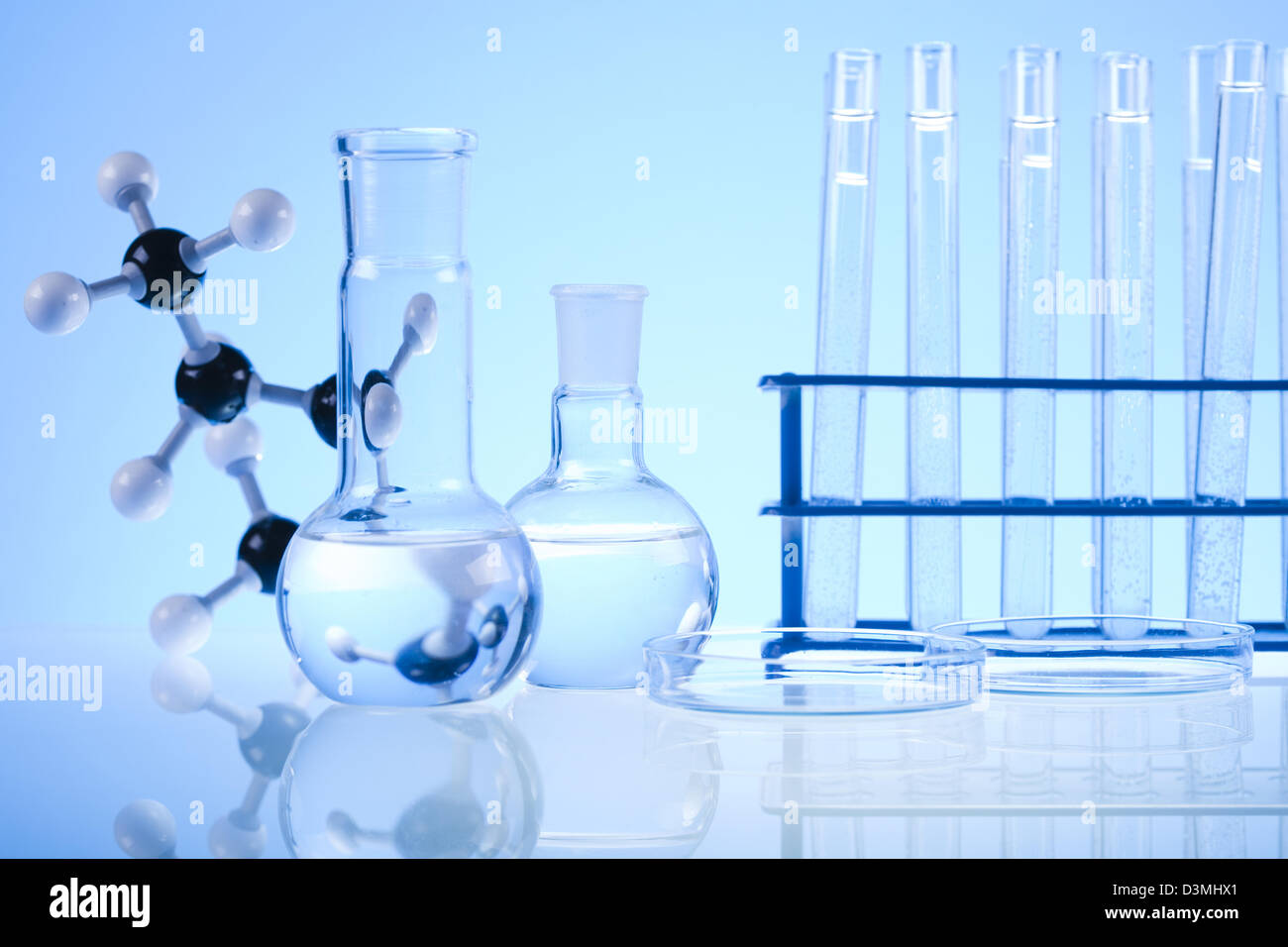 Biochemistry Laboratory and glass Stock Photo - Alamy