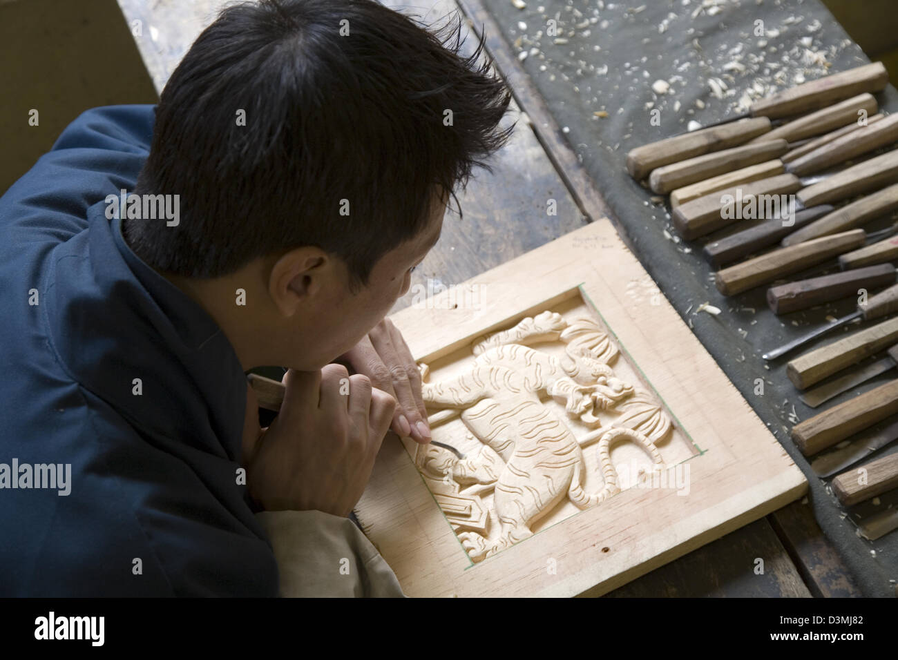 The National Institute For Zorig Chusum, Thimphu, Bhutan, Asia Stock ...