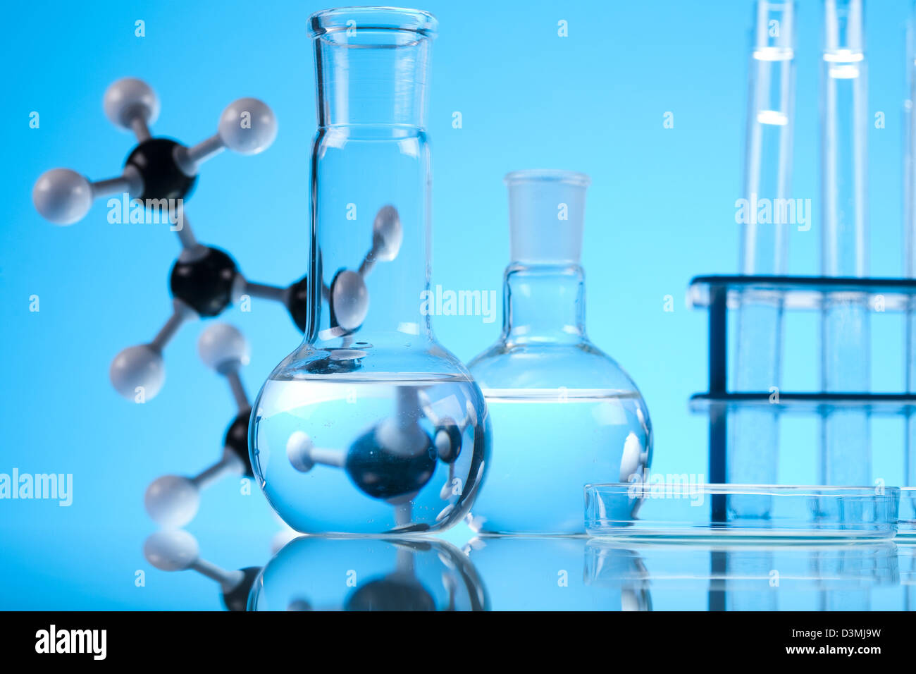 Biochemistry Laboratory and glass Stock Photo - Alamy