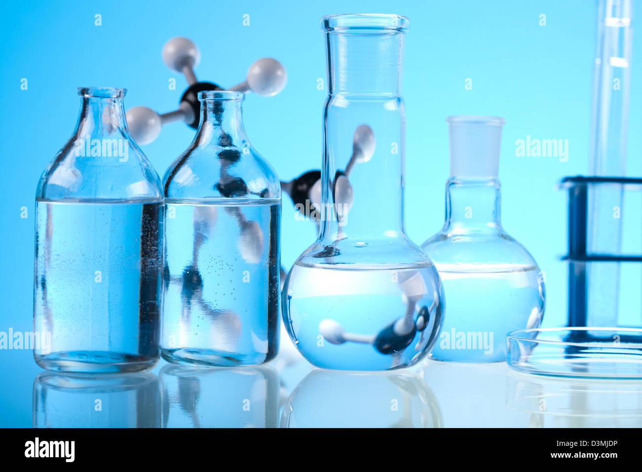 Biochemistry Laboratory and glass Stock Photo - Alamy