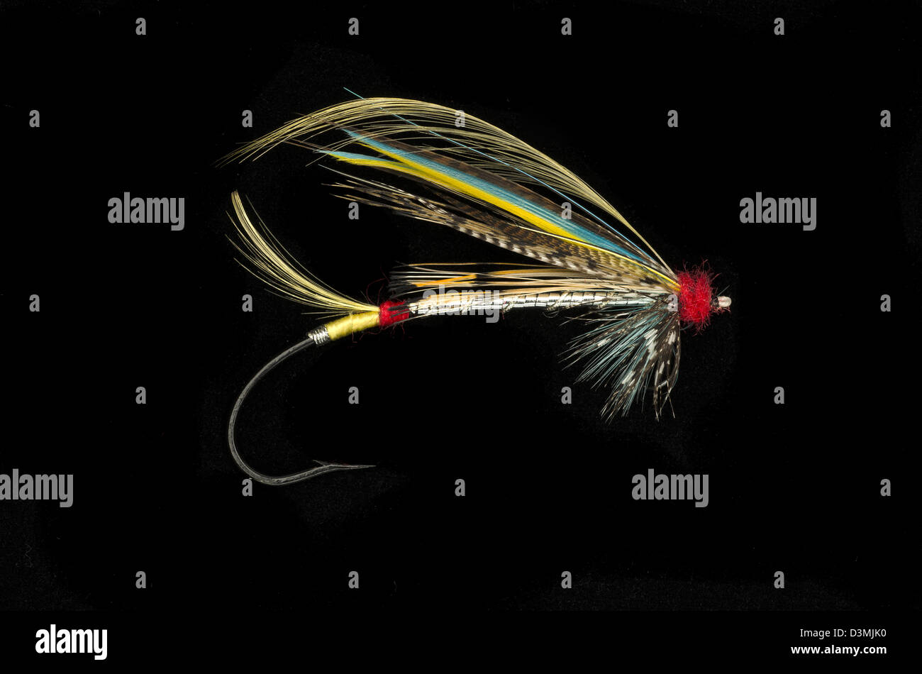 Classic Salmon Fly The Silver Doctor Stock Photo - Alamy