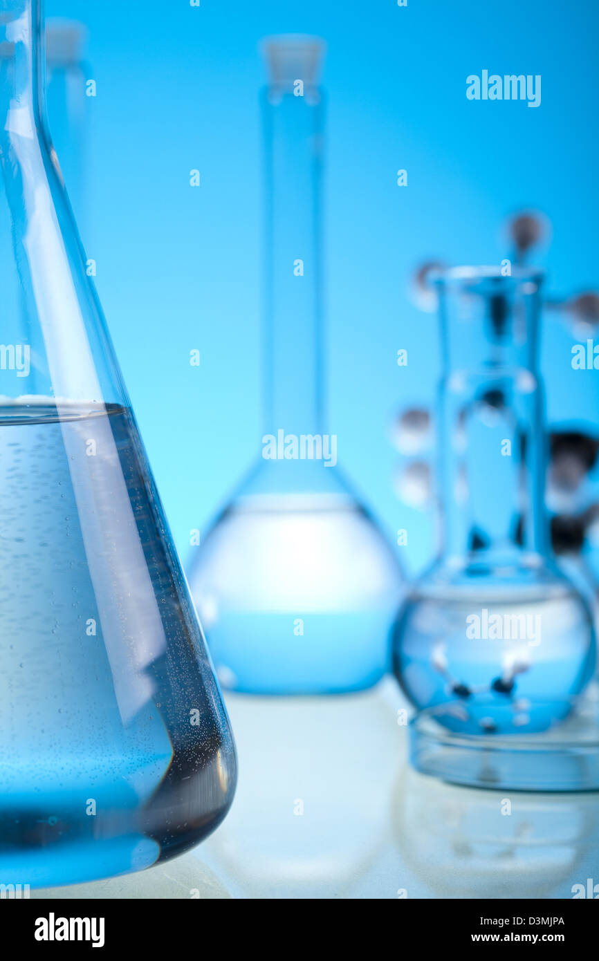 Biochemistry Laboratory and glass Stock Photo - Alamy