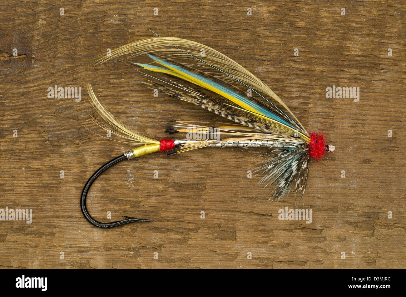 Classic Salmon Fly The Silver Doctor Stock Photo - Alamy