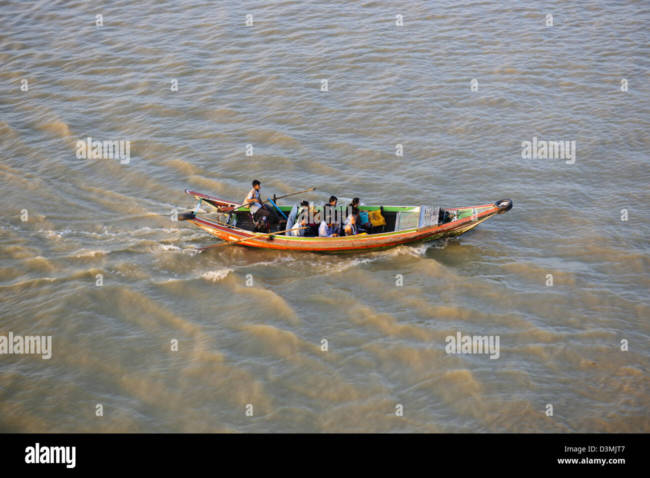 Irrawaddy River,Dawn,Yangon River Port,Ships at Anchor,Commuting River ...