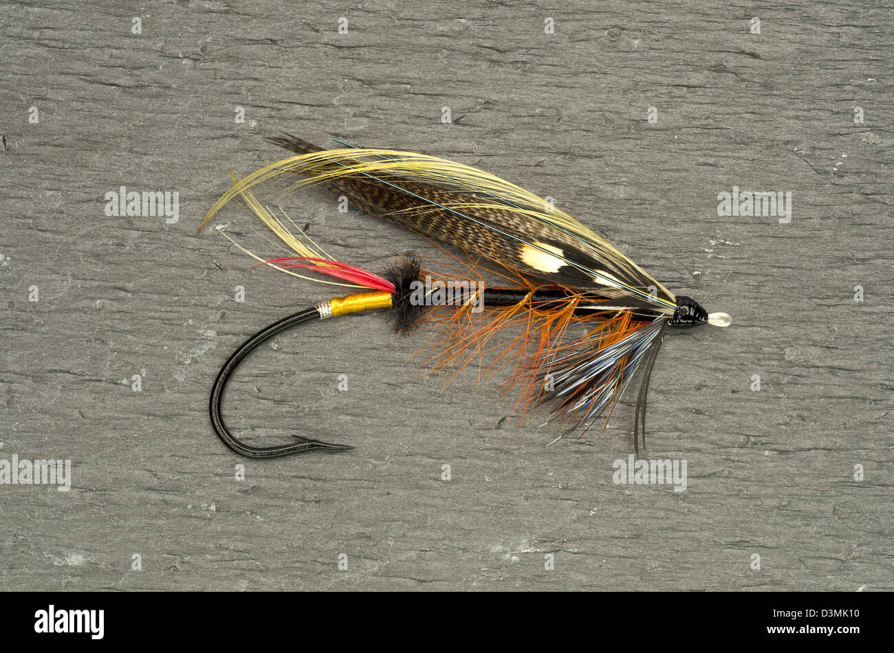 Classic Salmon Fly Thunder And Lightning Stock Photo - Alamy