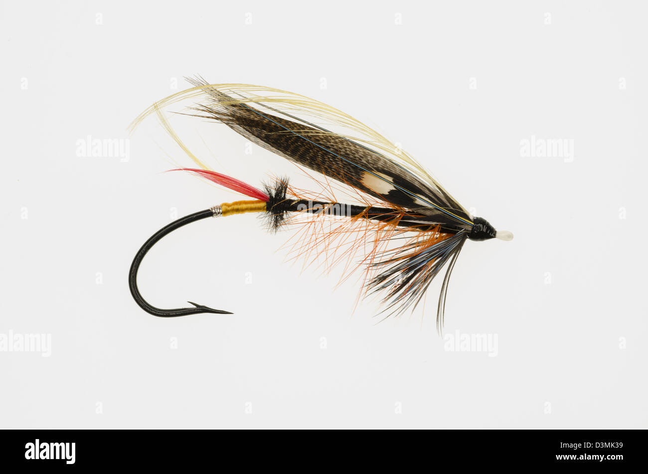 Classic Salmon Fly Thunder And Lightning Stock Photo - Alamy