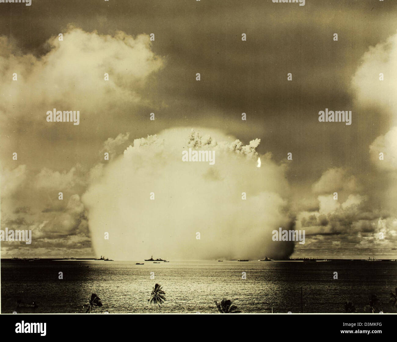 In 1946, the U.S. conducted atomic bomb tests on Bikini Atoll, marking ...