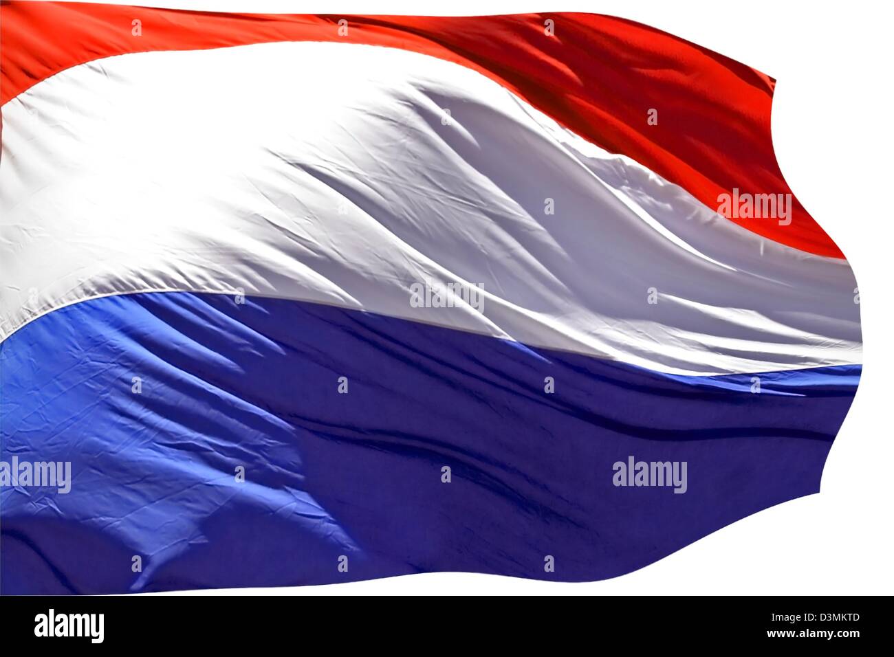 Dutch flag, the national symbol on white Stock Photo - Alamy