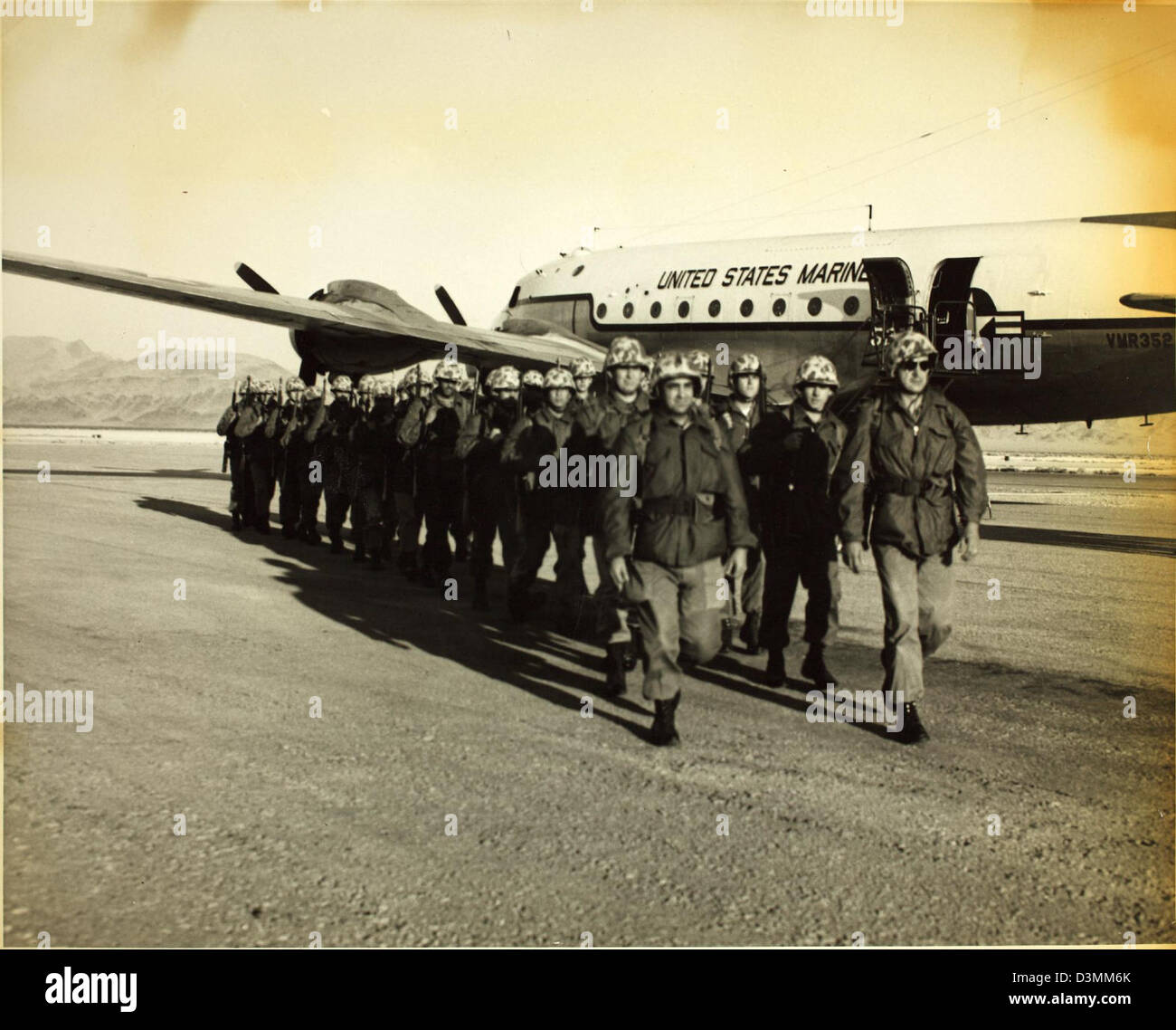 Marines in Nevada Atomic Test Stock Photo - Alamy