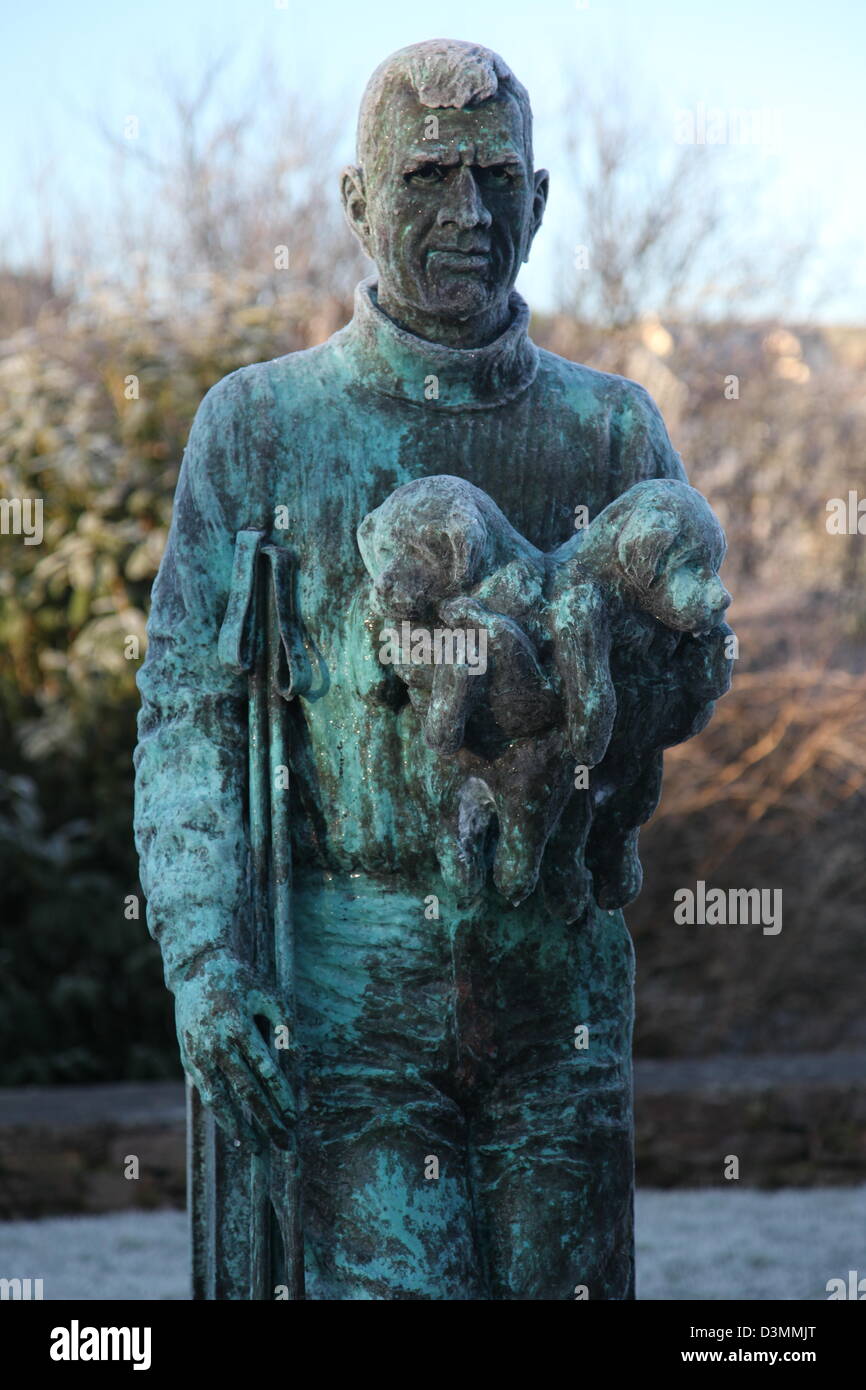 co county kerry, irish ireland sculpture of an famous antarctic ...