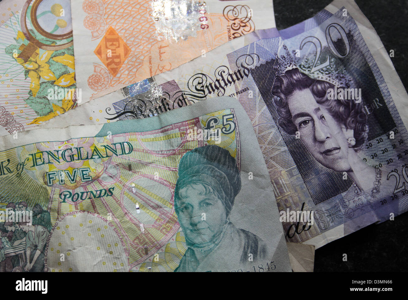 British money notes Stock Photo - Alamy
