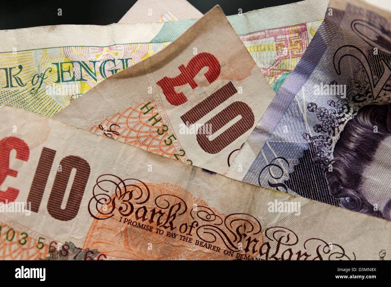 Bank notes uk piles hi-res stock photography and images - Alamy