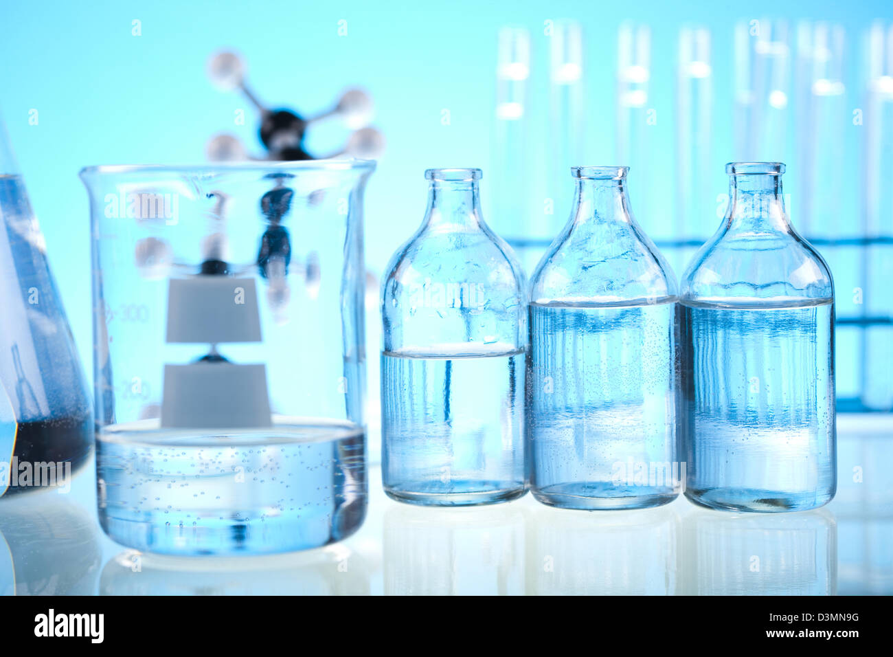 Biochemistry Laboratory and glass Stock Photo - Alamy