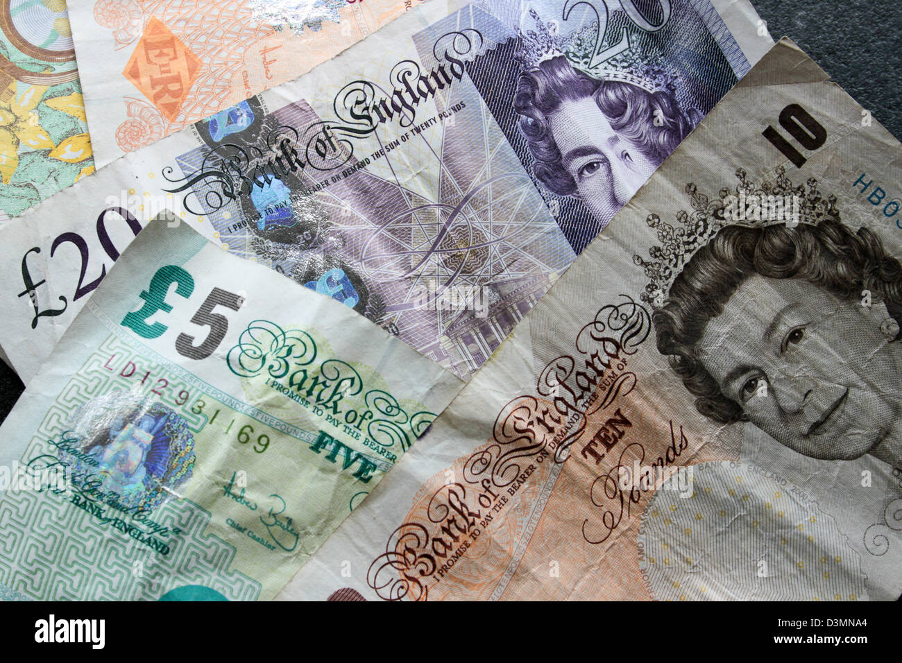 Bank notes uk piles hi-res stock photography and images - Alamy