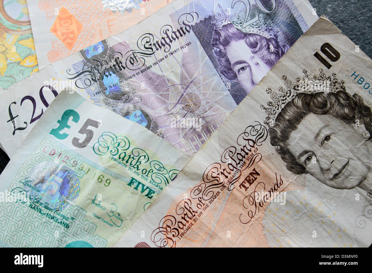 British money notes Stock Photo - Alamy