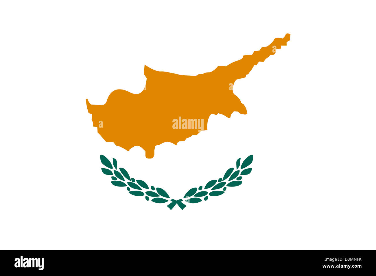 Cyprus map flag cypriot Cut Out Stock Images & Pictures - Alamy