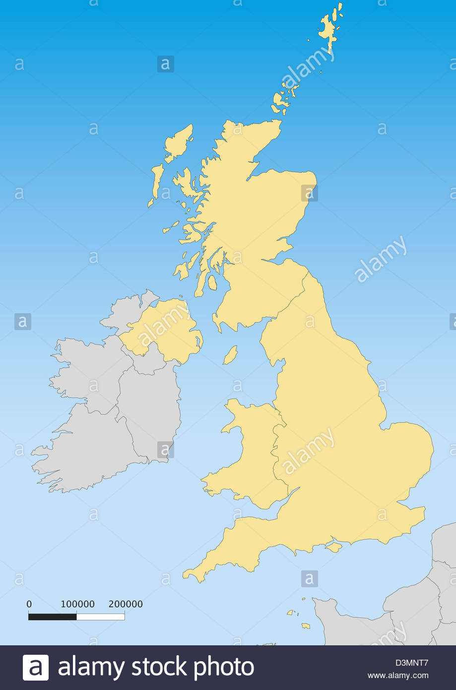 British Isles Map Illustration Stock Photos & British Isles Map ...
