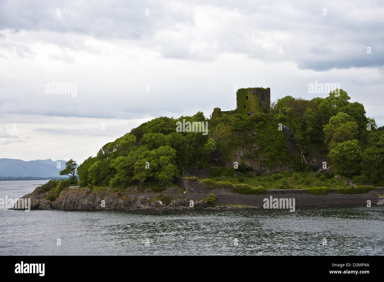 Dunollie Castle at the entrance to Oban Bay, 13th c. ruins, ancestral ...