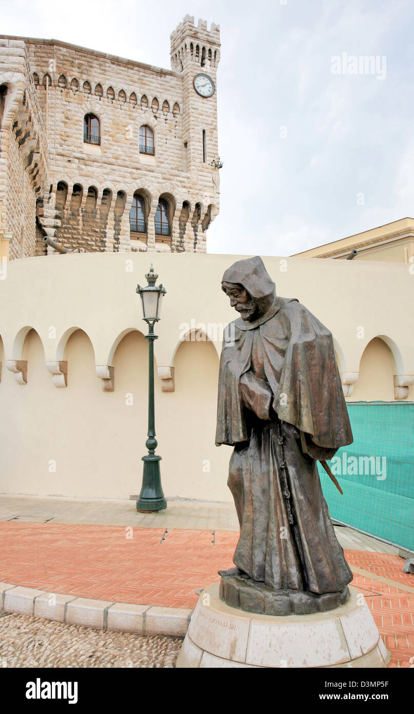 Statue of a Monk at the Monte Carlo Palace in Monaco Stock Photo - Alamy