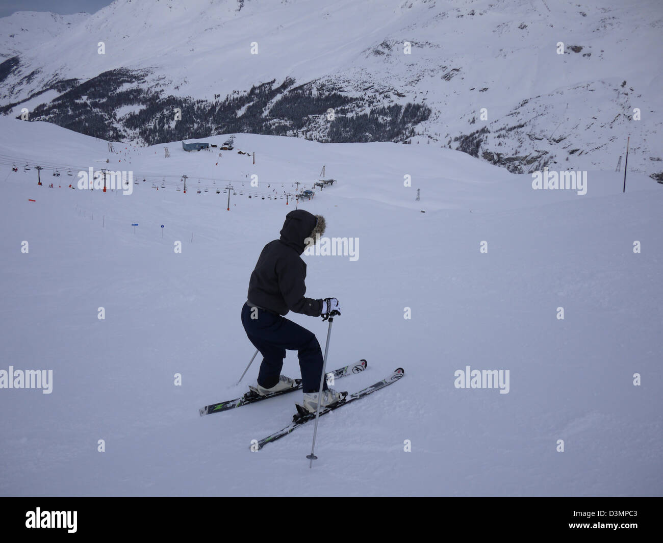 Sking in tignes, france Stock Photo - Alamy