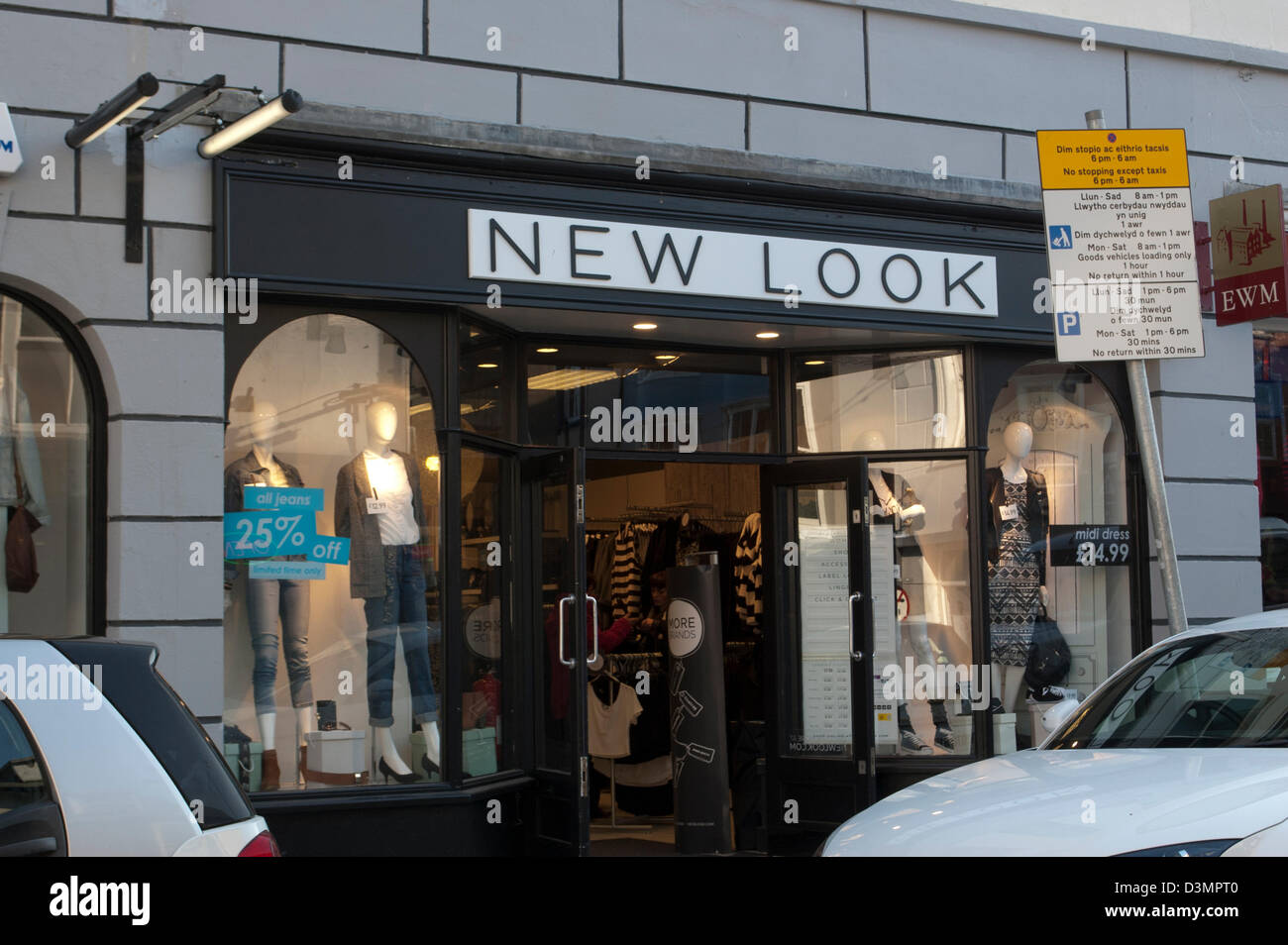 Aberystwyth, Wales, UK. 21st February 2013. Recently revamped New Look ...