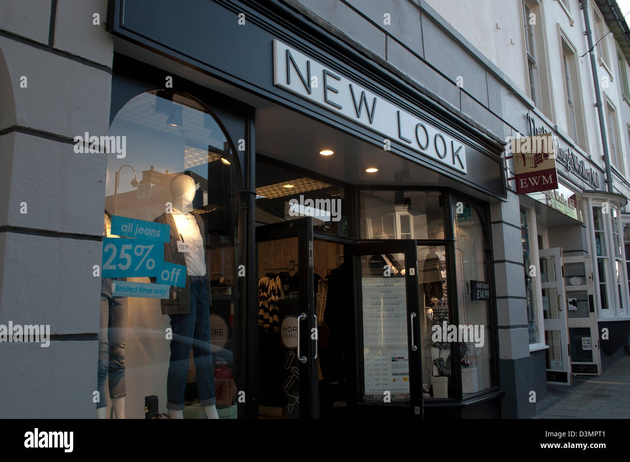 Aberystwyth, Wales, UK. 21st February 2013. Recently revamped New Look ...