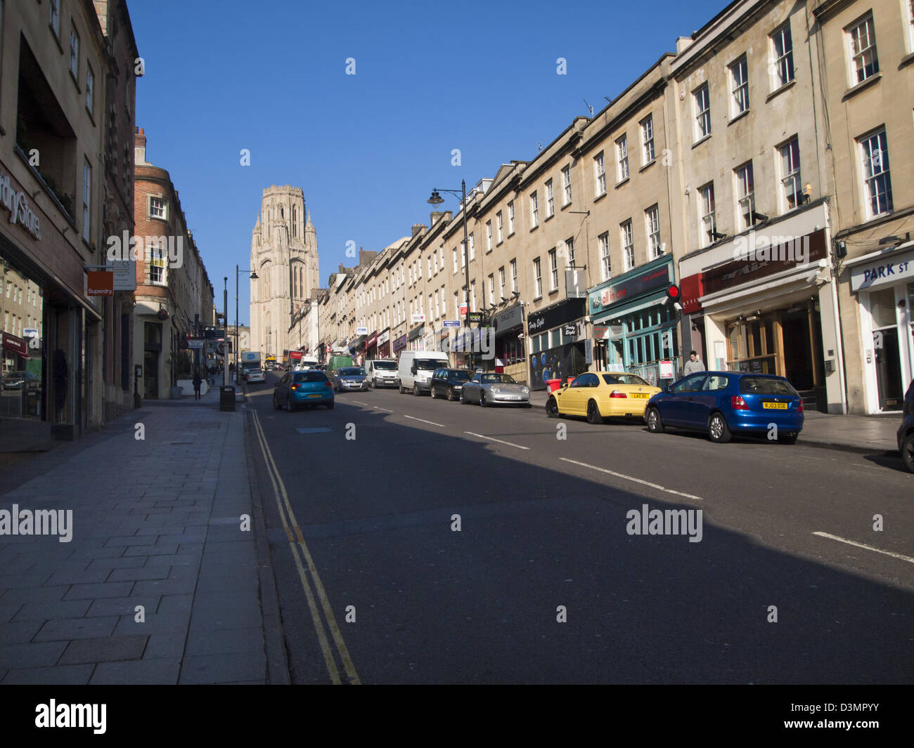 Bristol City Center England - Park Street Stock Photo - Alamy