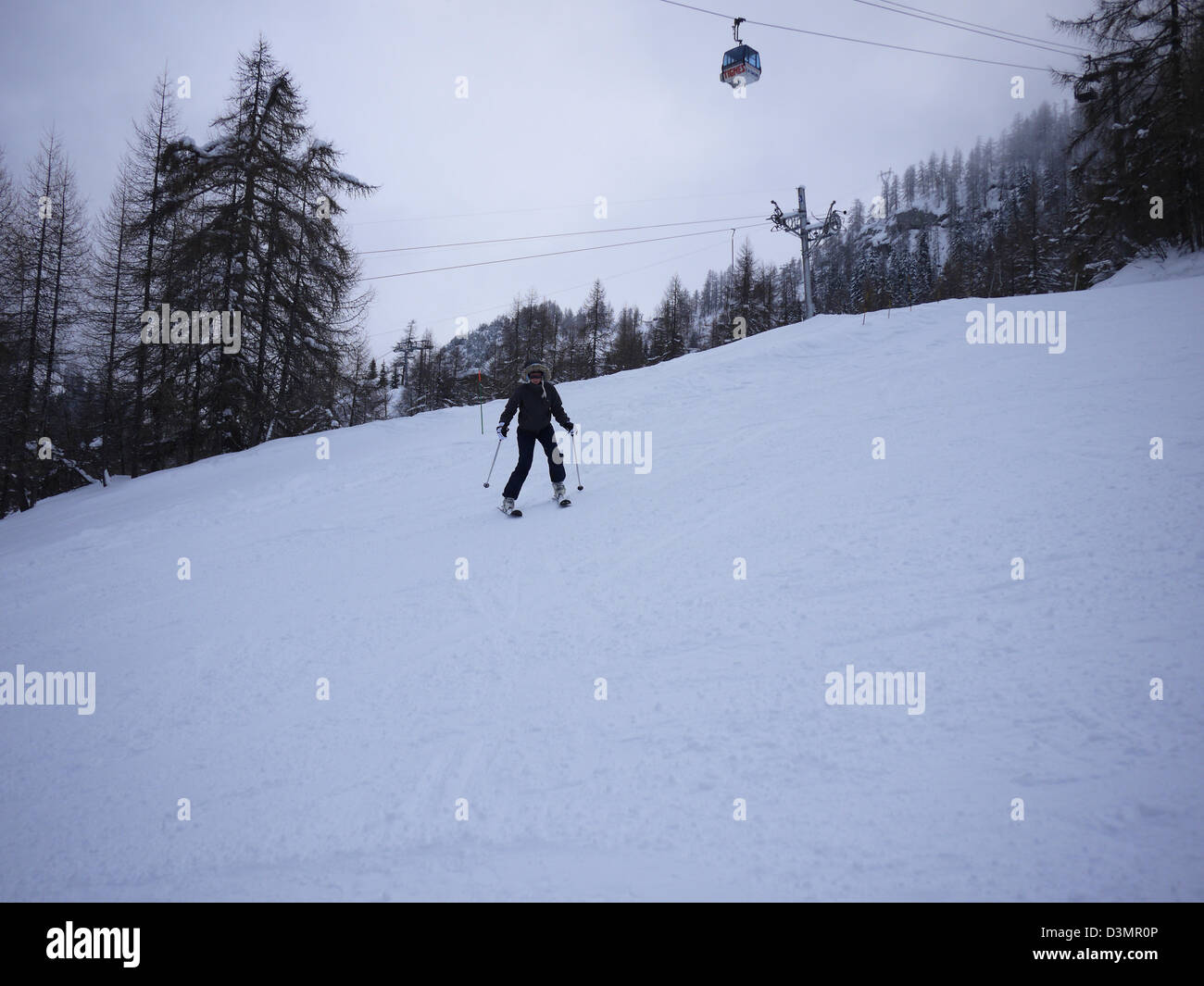 Sking in tignes, france Stock Photo - Alamy