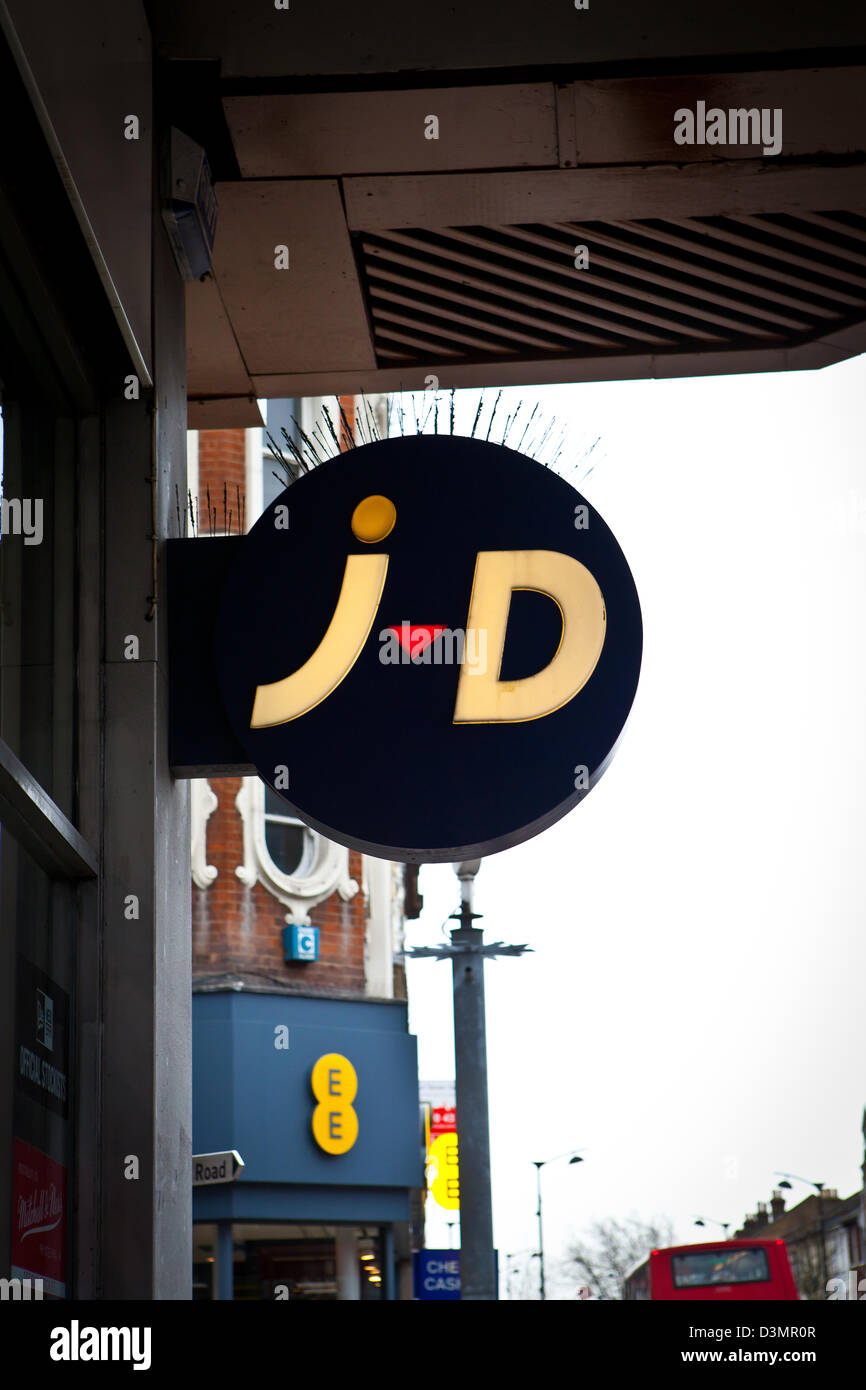 JD Sports shop sign Stock Photo - Alamy