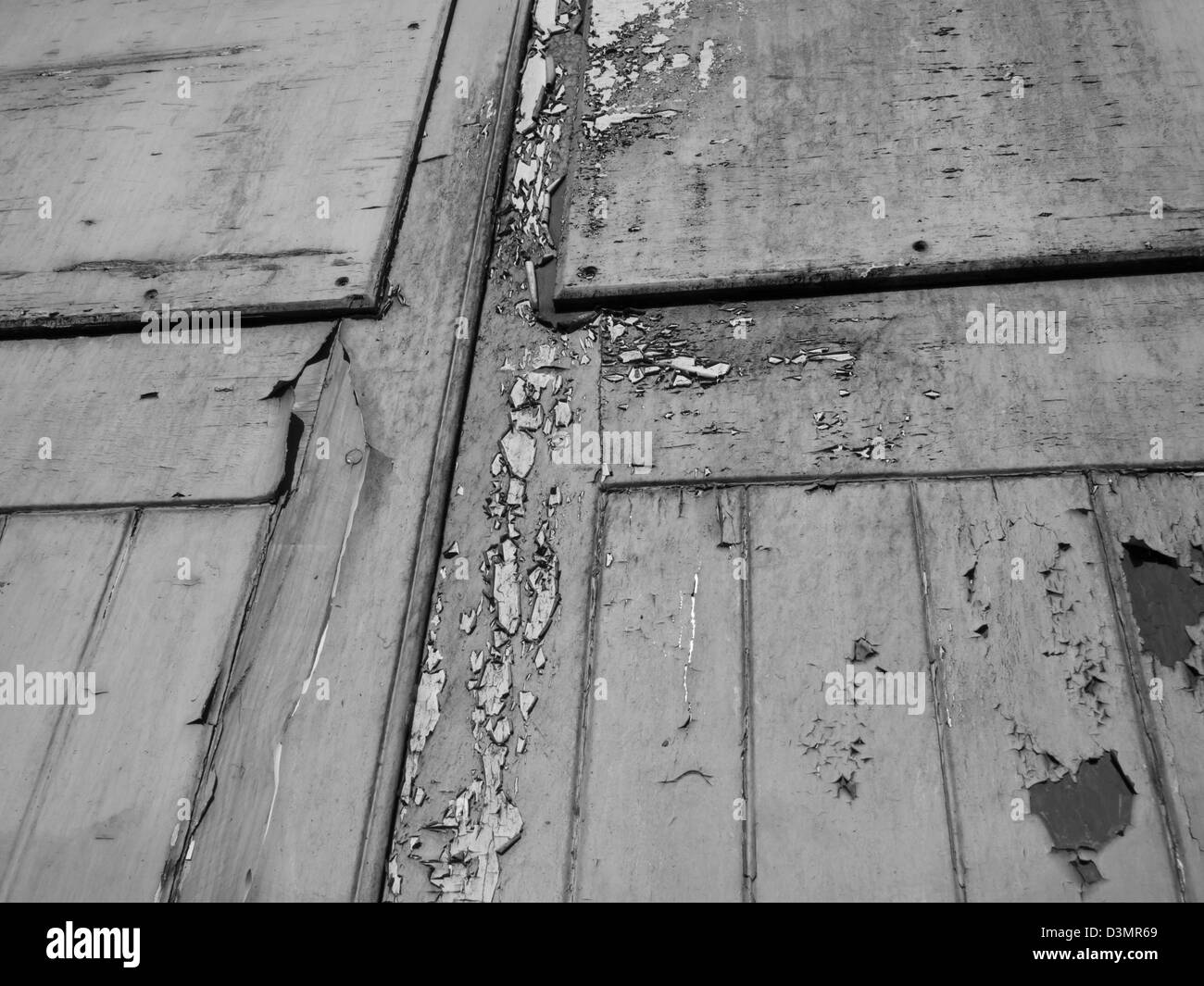 Flaking flaky paint old door Black and White Stock Photos & Images - Alamy