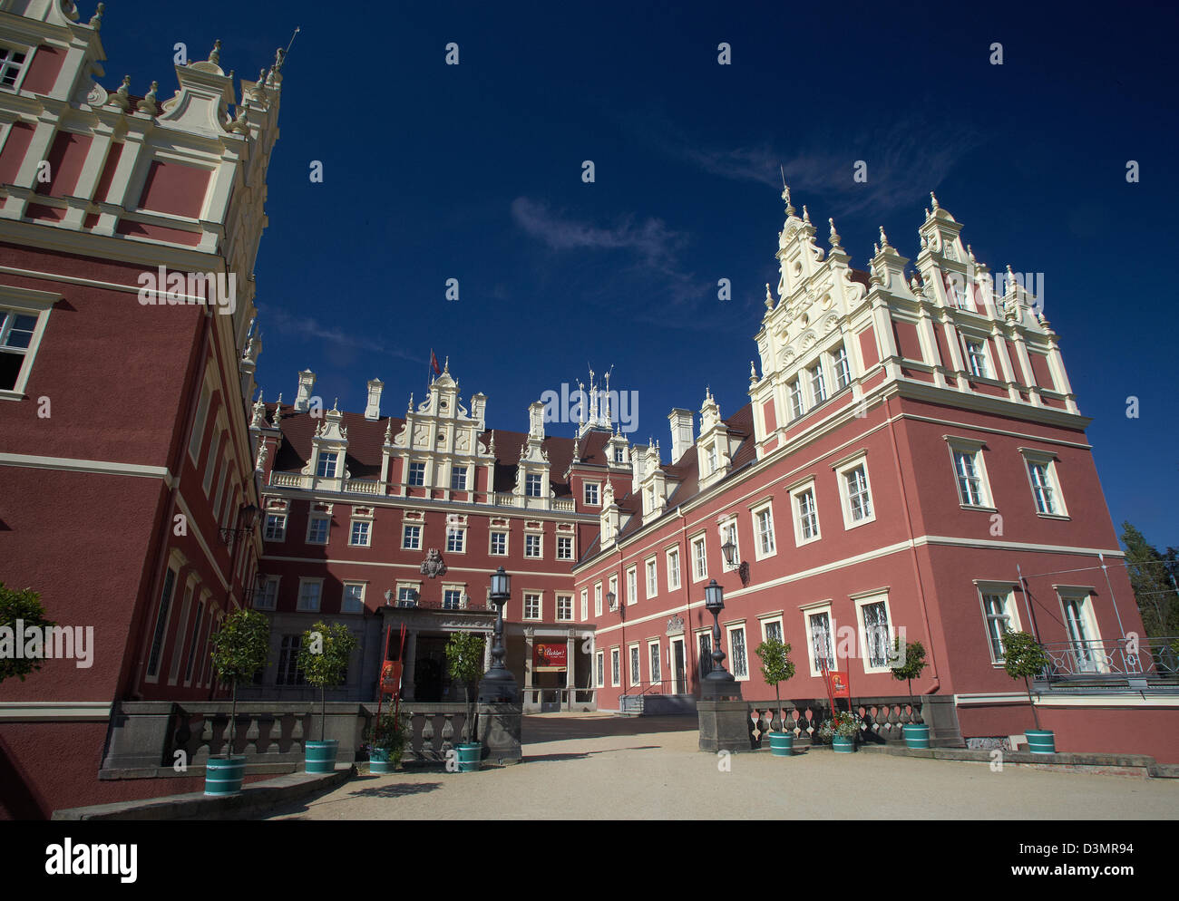 Bad Muskau, Germany, Schloss Muskau in Neapolitan Park Bad Muskau Stock ...