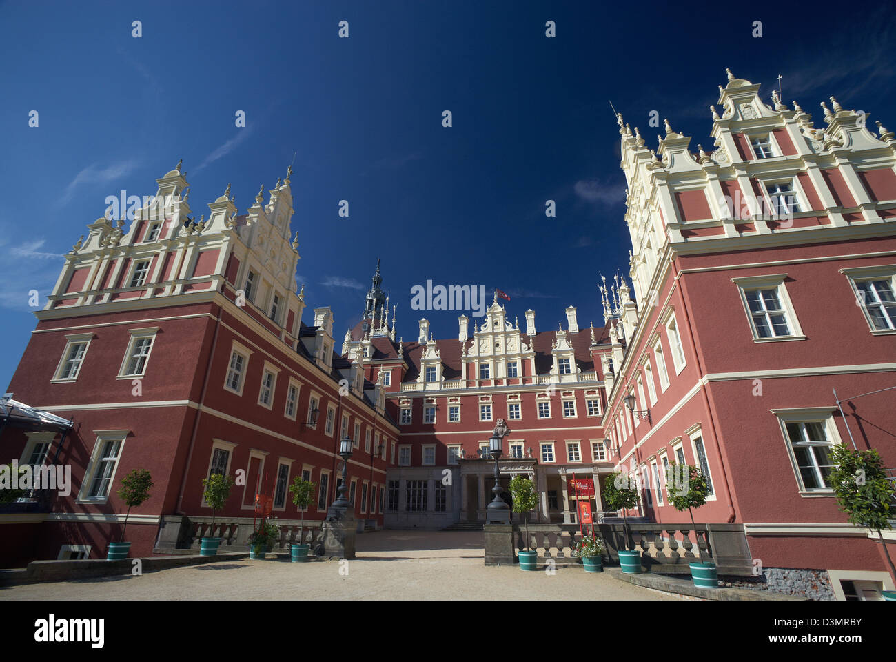 Bad Muskau, Germany, Schloss Muskau in Neapolitan Park Bad Muskau Stock ...
