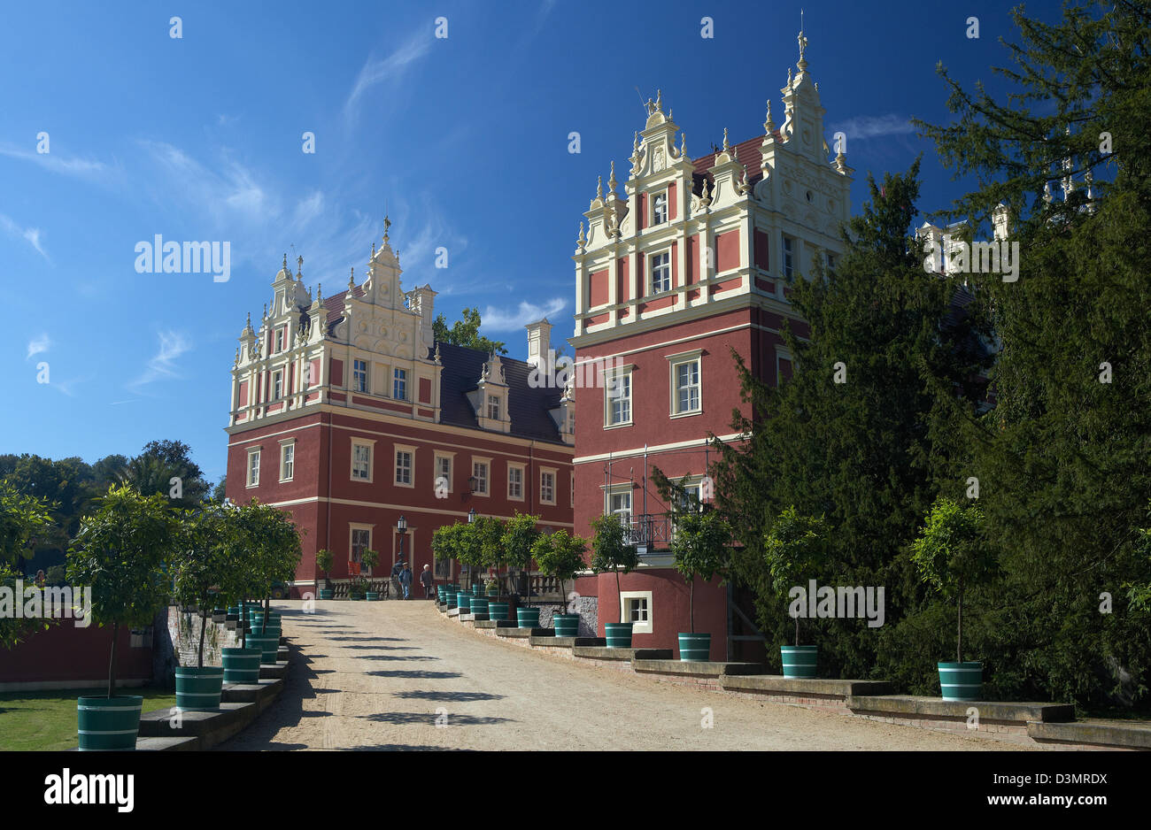 Bad Muskau, Germany, Schloss Muskau in Neapolitan Park Bad Muskau Stock ...