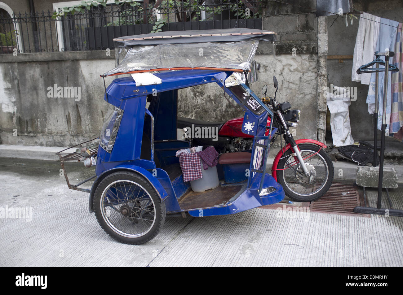 Pedi Cab Tricycle Taxi Manila Stock Photo - Alamy