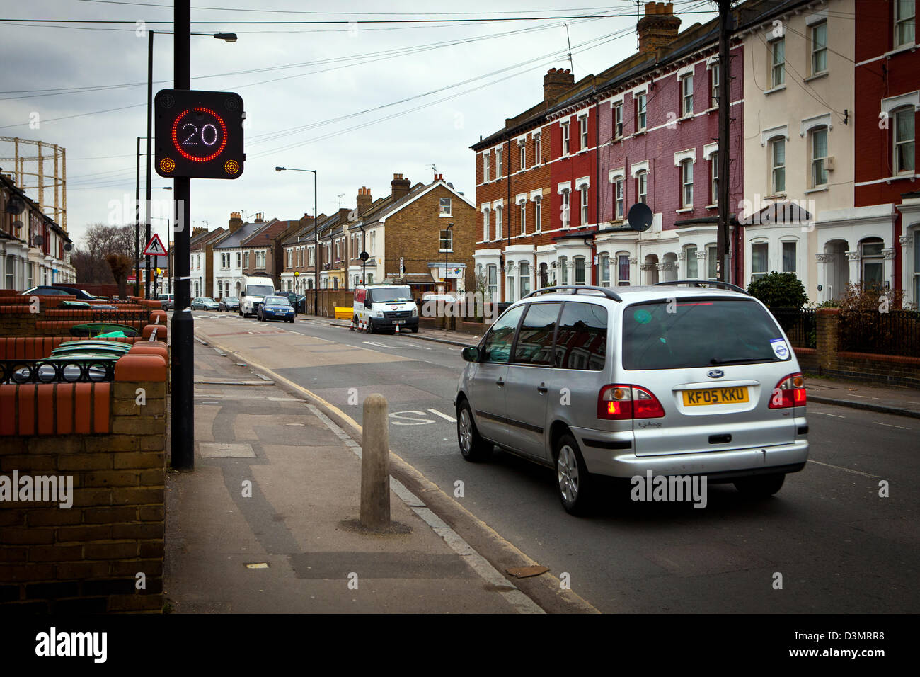 Speed limit warning sign light measure car hi-res stock photography and ...