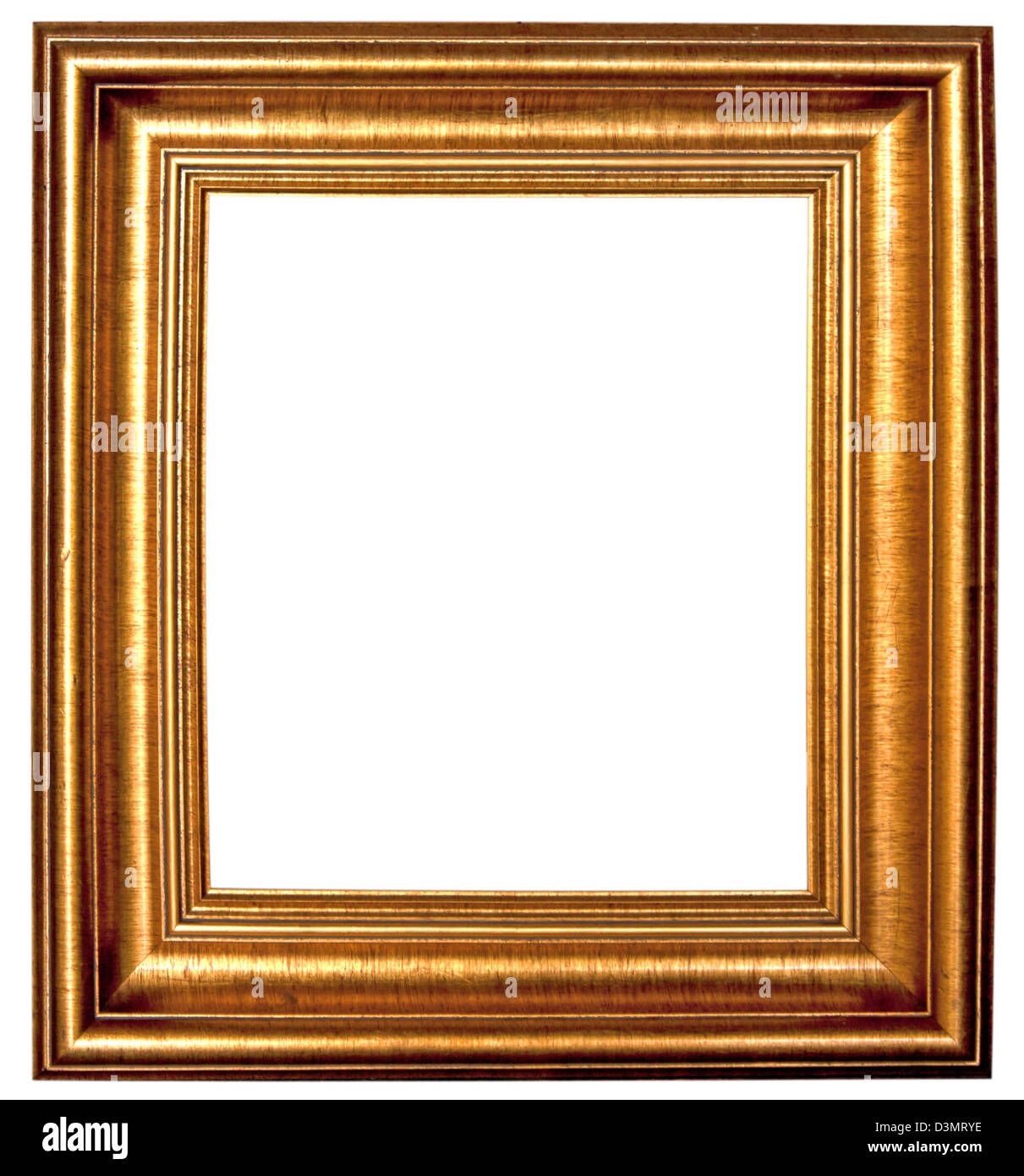 Yellow metal frame on a white background Stock Photo - Alamy