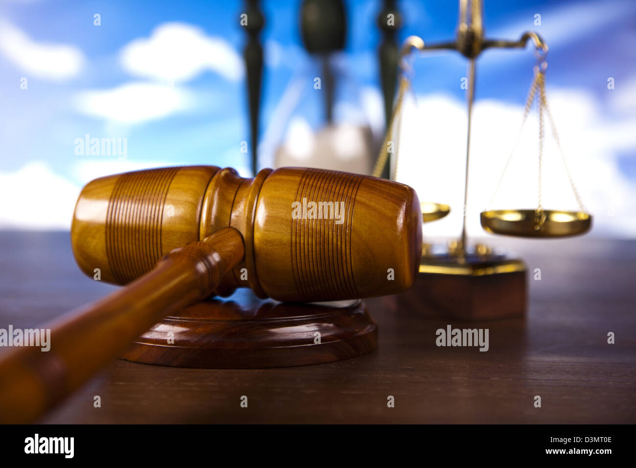 Justice Scale and Gavel Stock Photo - Alamy