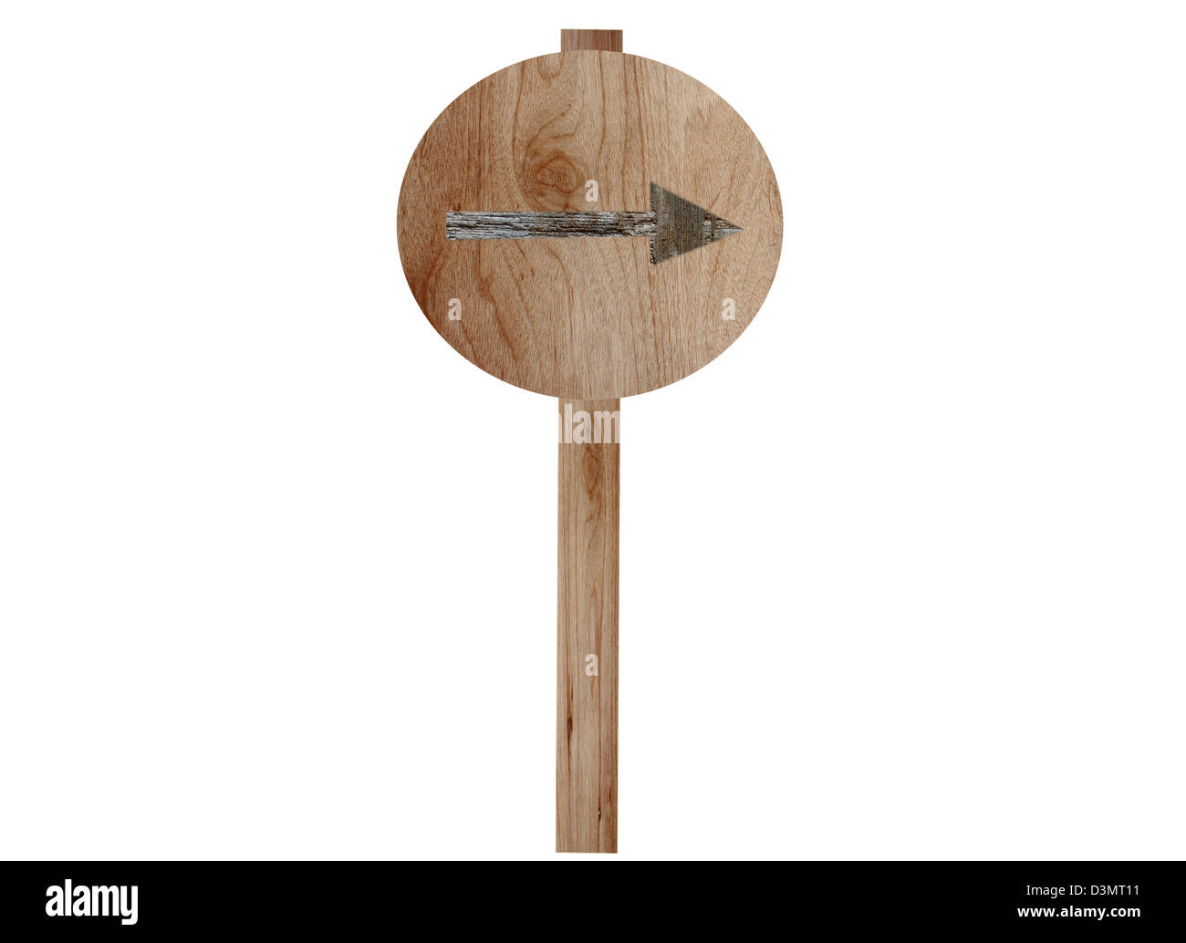 Wooden direction sign isolated on white background Stock Photo - Alamy