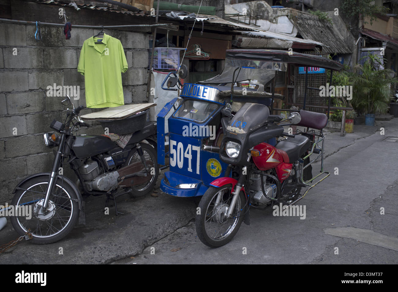 Pedi Cab Tricycle Taxi Manila Stock Photo - Alamy