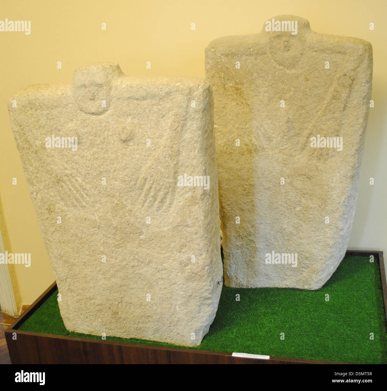 Anthropomorphic stone stelae or statue menhirs, located in Yamna ...