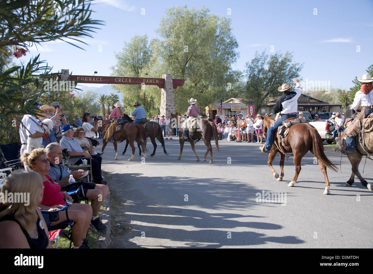 Horseback riders, Furnace Creek Ranch, Death Valley 49ers Encampment ...