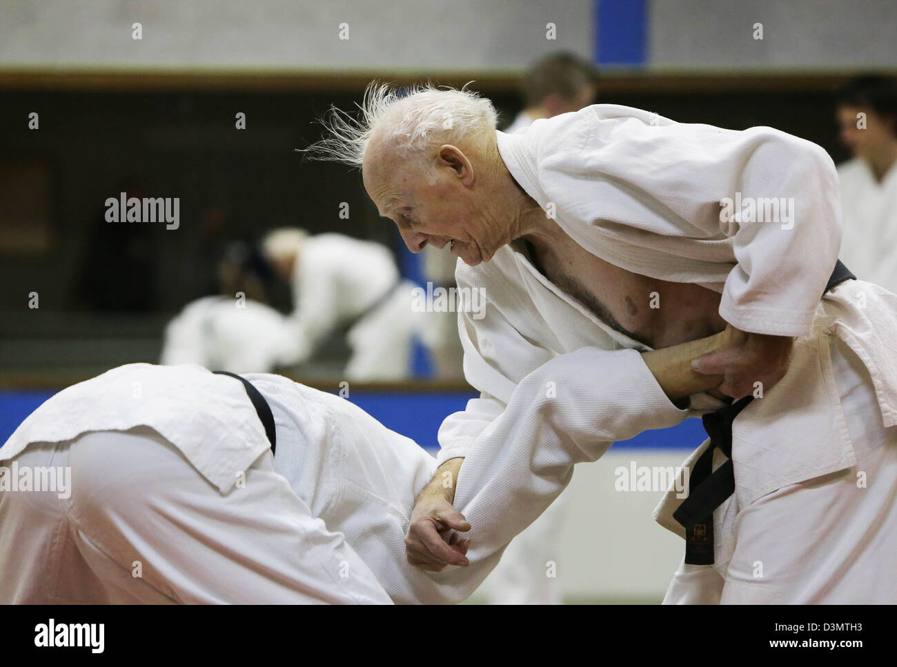 Doesburg, Netherlands. 21st February 2013. 90 years old Wim van Delden ...