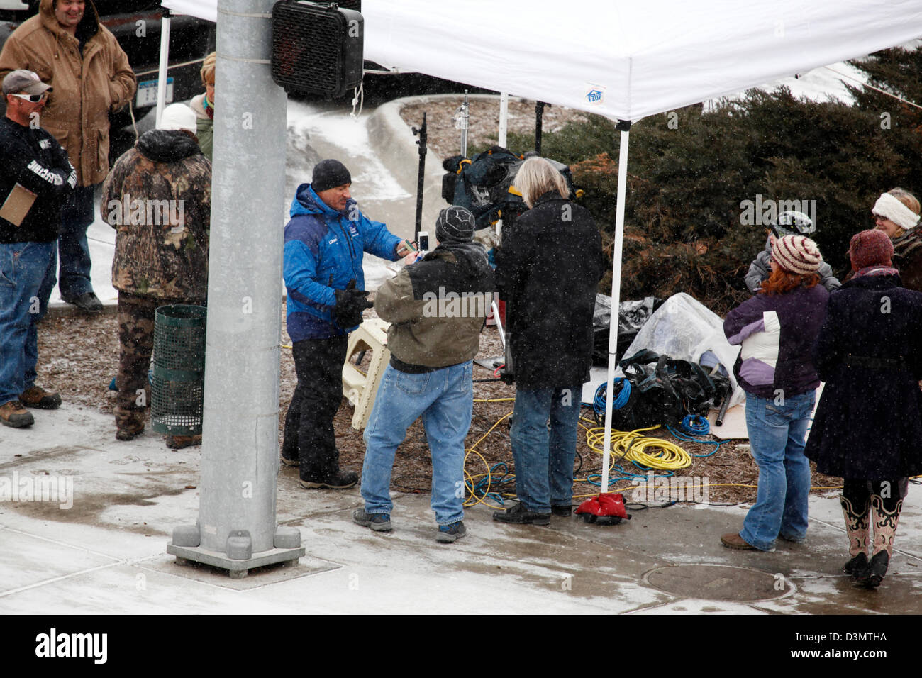 Lincoln, Nebraska, USA. 21st February 2013. NBC's The Weather Channel's ...
