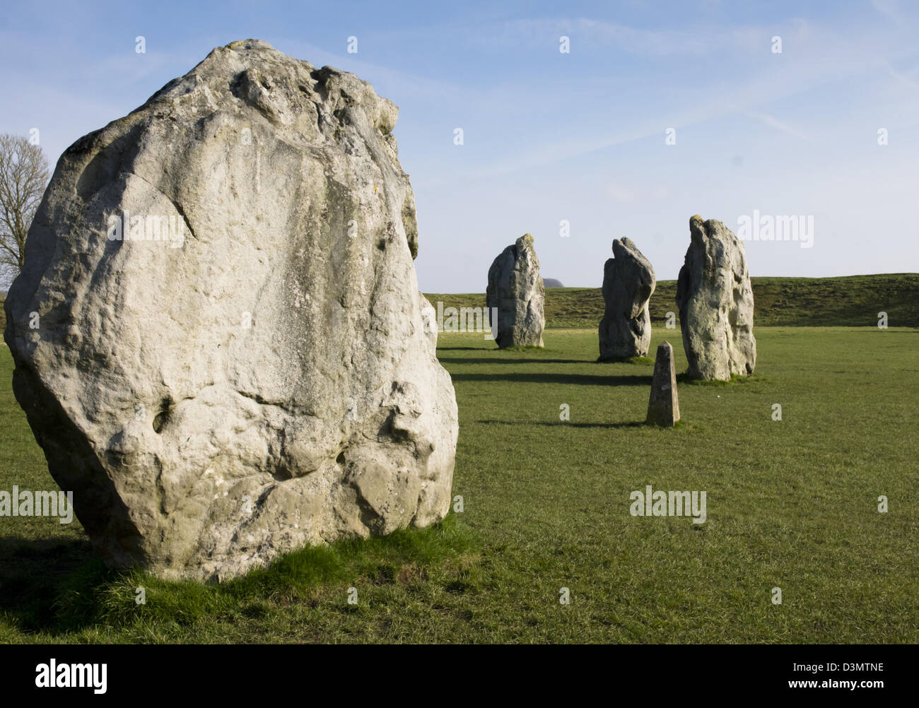 Avebury, the site of a neolithic stone circle in Wiltshire England UK ...