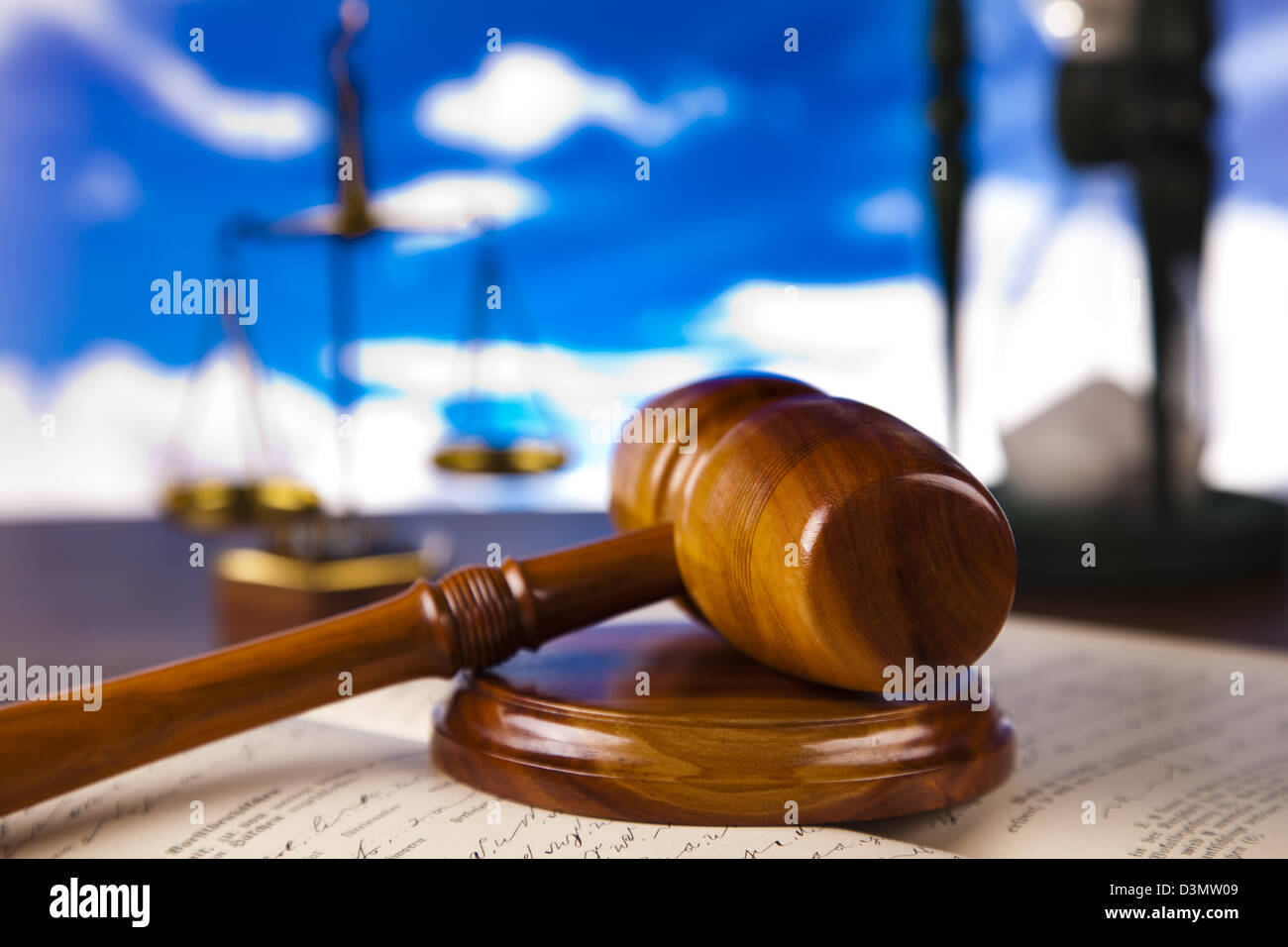 Justice Scale and Gavel Stock Photo - Alamy
