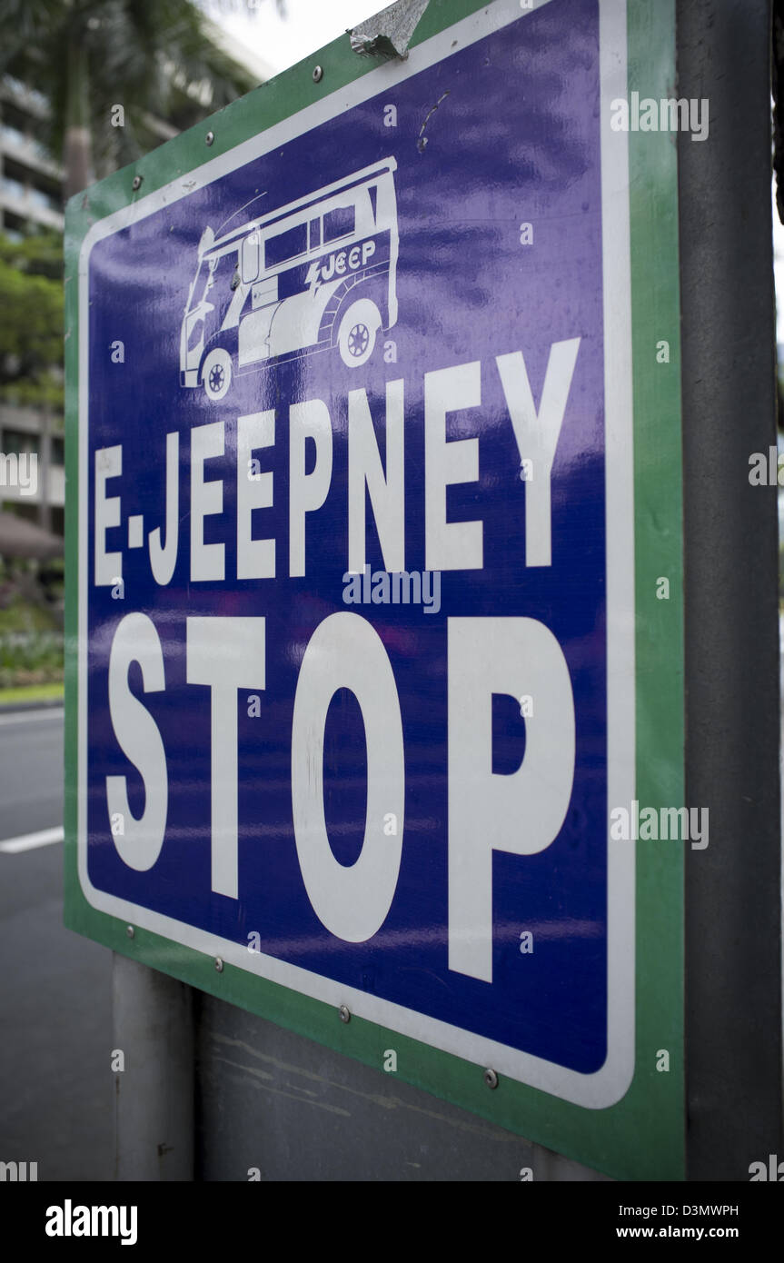 Jeepney stop sign manila hi-res stock photography and images - Alamy
