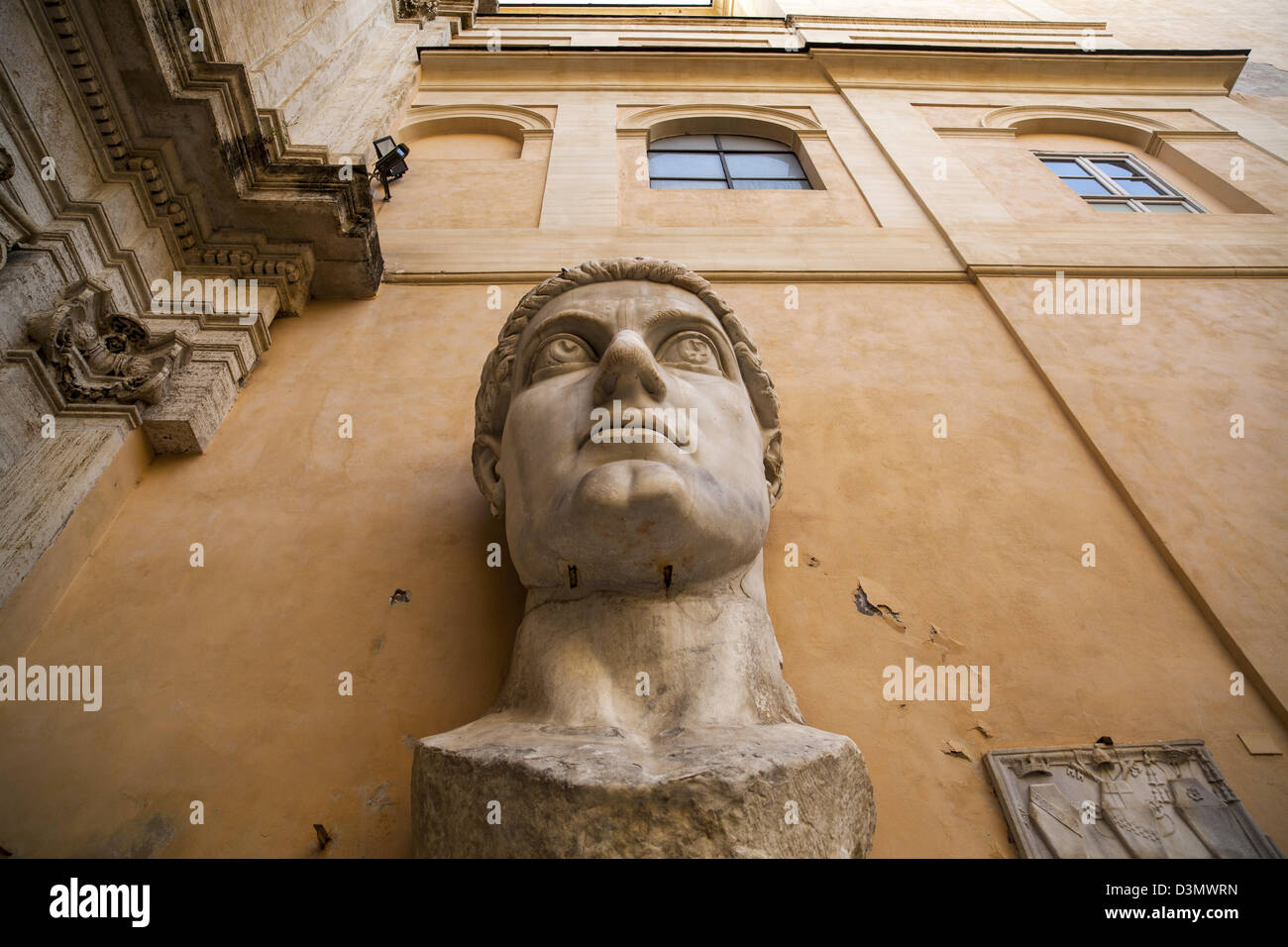Colossal Statue of Emperor Constantine fragments on display in the ...