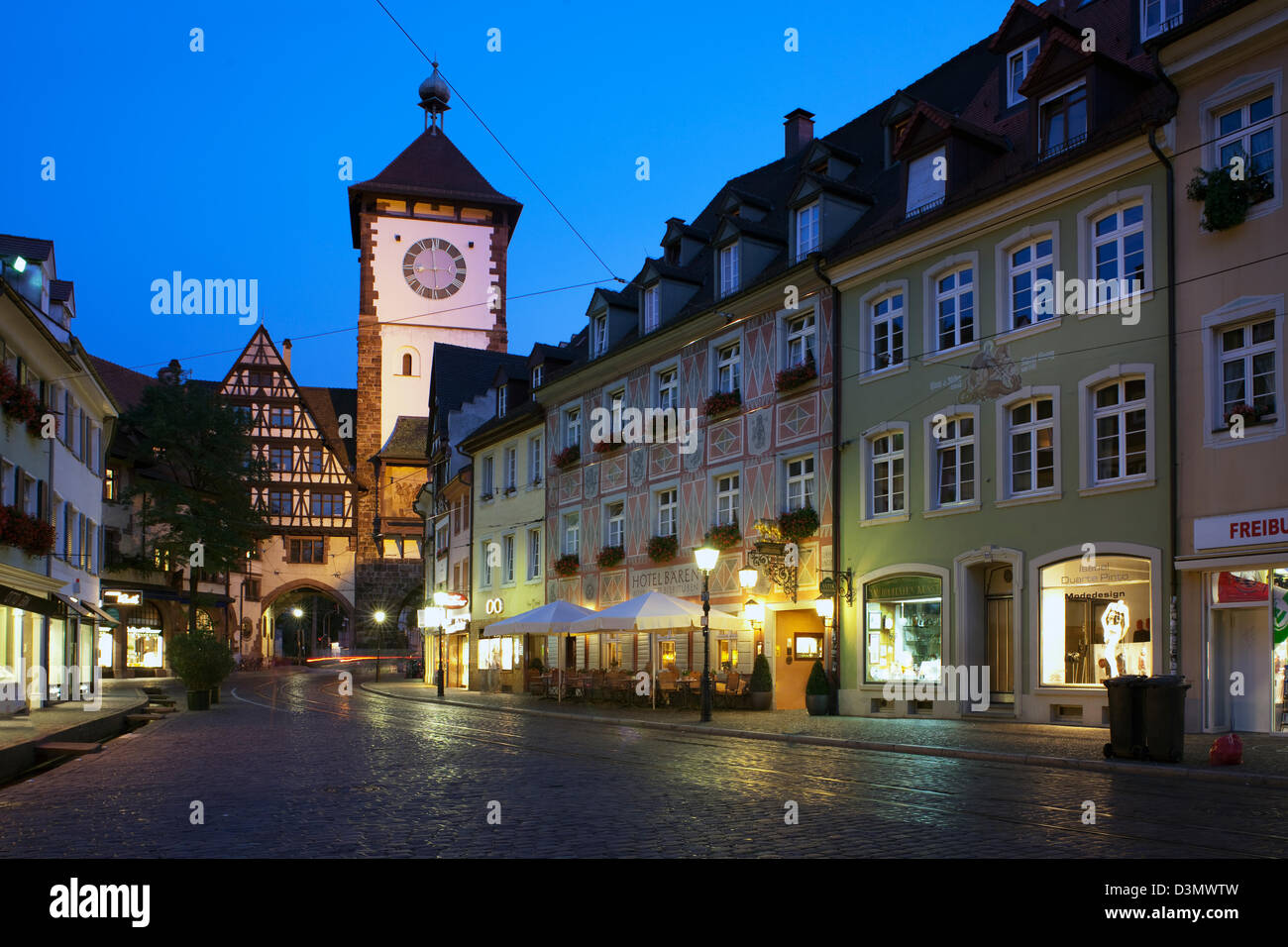 Freiburg, Germany, in the town of Fribourg Schwabentor Stock Photo - Alamy