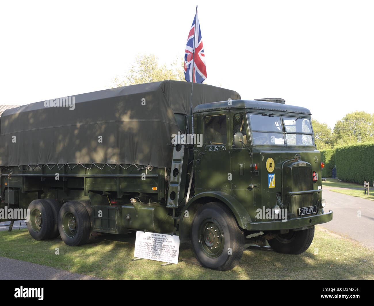 Vintage military lorry(truck) at Holme 1940's weekend Stock Photo - Alamy